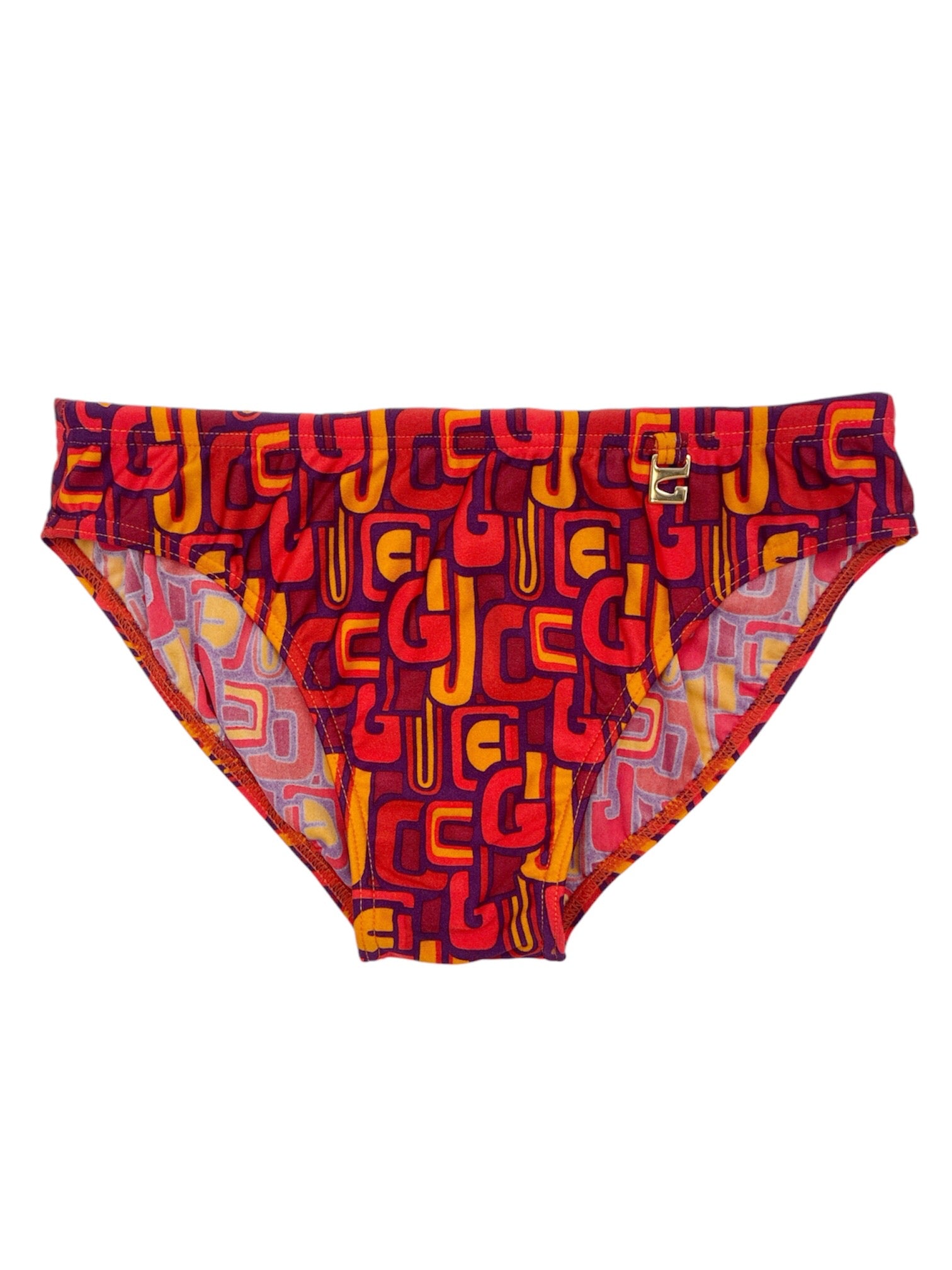 BWNT Gucci Spring 1997 Tom Ford Psychedelic Logo Swim Briefs M – Dusty ...